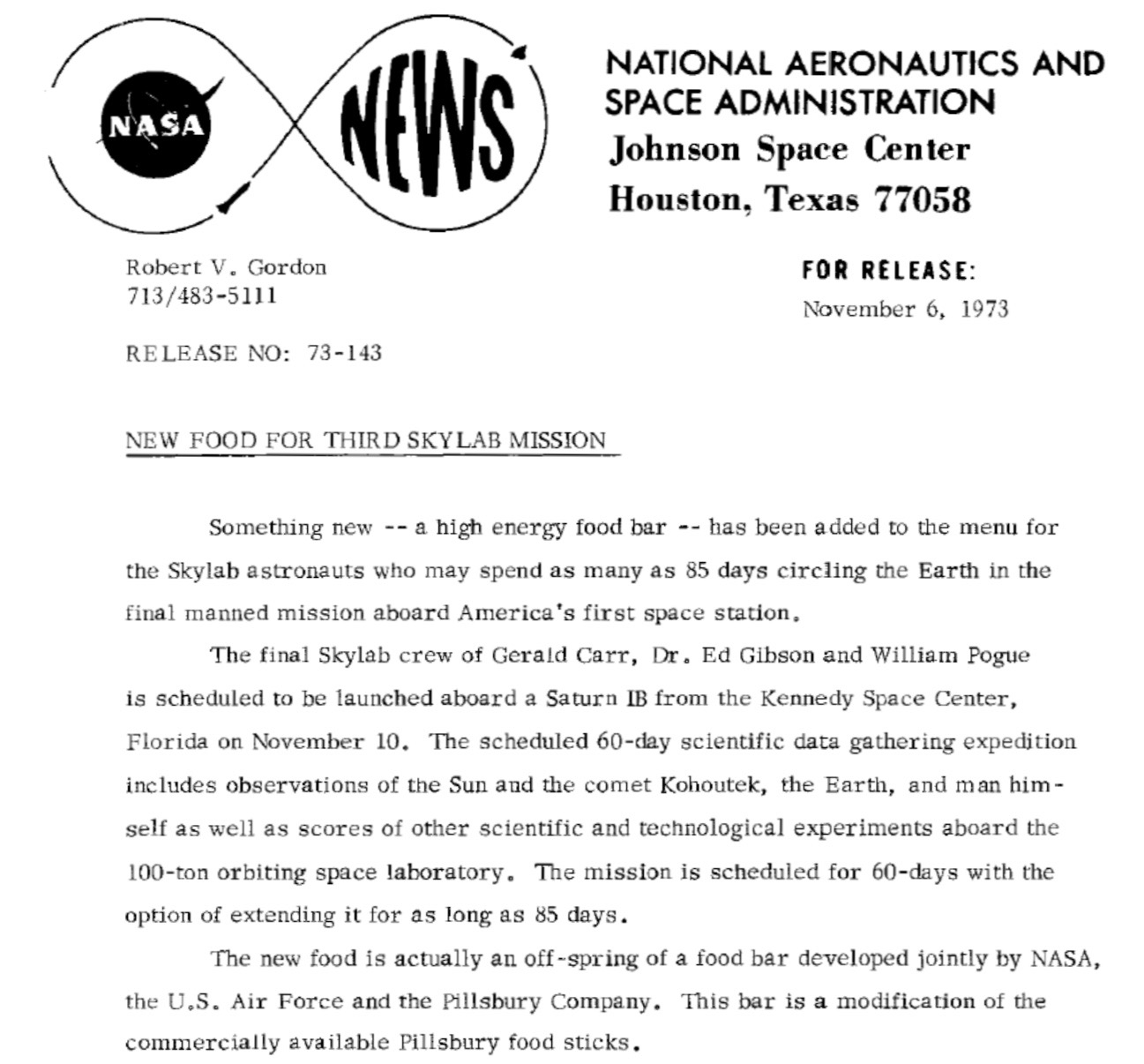 Space Food Sticks went to the moon too - General Mills